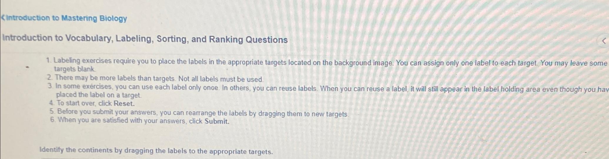 Solved Kintroduction to Mastering BiologyIntroduction to | Chegg.com