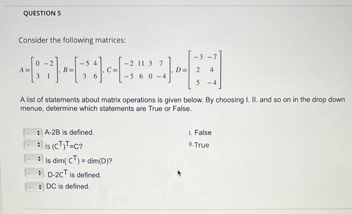 Solved Using matrix operations, solve the system of linear | Chegg.com