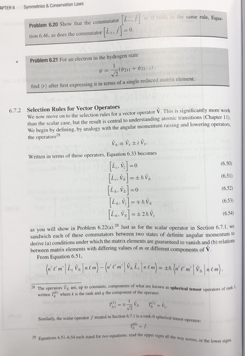 Solved Problem 6.22 (a) Show that the commutation relations, | Chegg.com