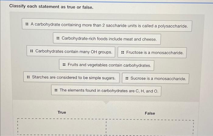 Solved Classify each statement as true or false. :: A | Chegg.com