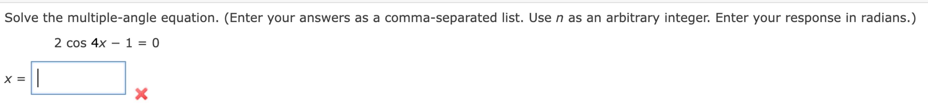 Solved Solve the multiple-angle equation. (Enter your | Chegg.com