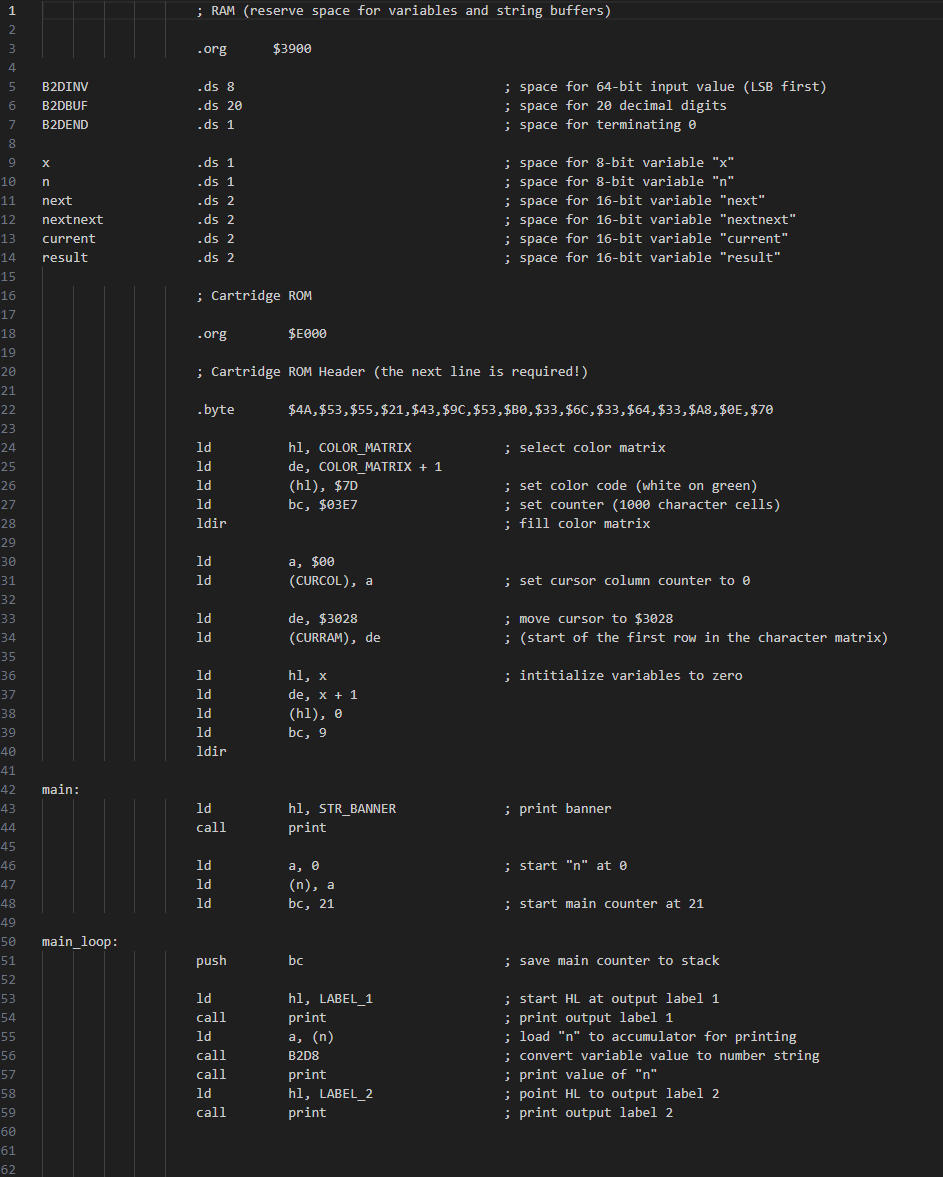Solved Write A Z80 assembly Language Program Which Computes