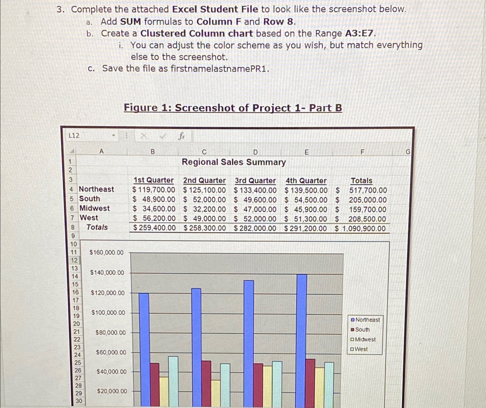 Complete the attached Excel Student File to look like | Chegg.com