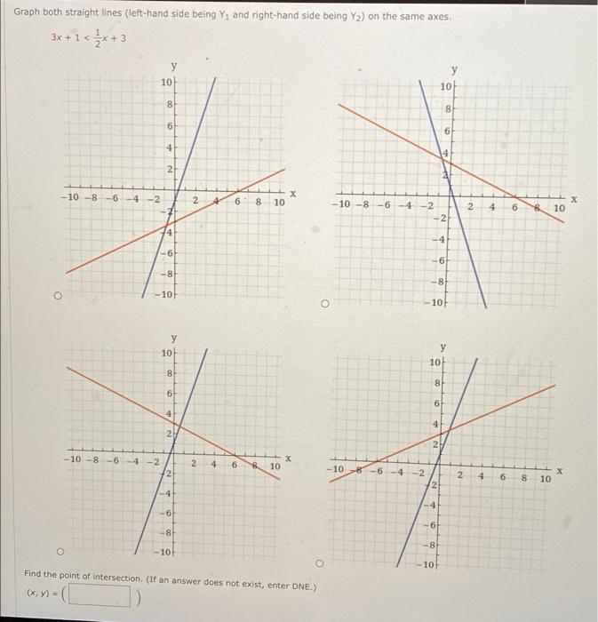 Solved Graph both straight lines (left-hand side being Y, | Chegg.com