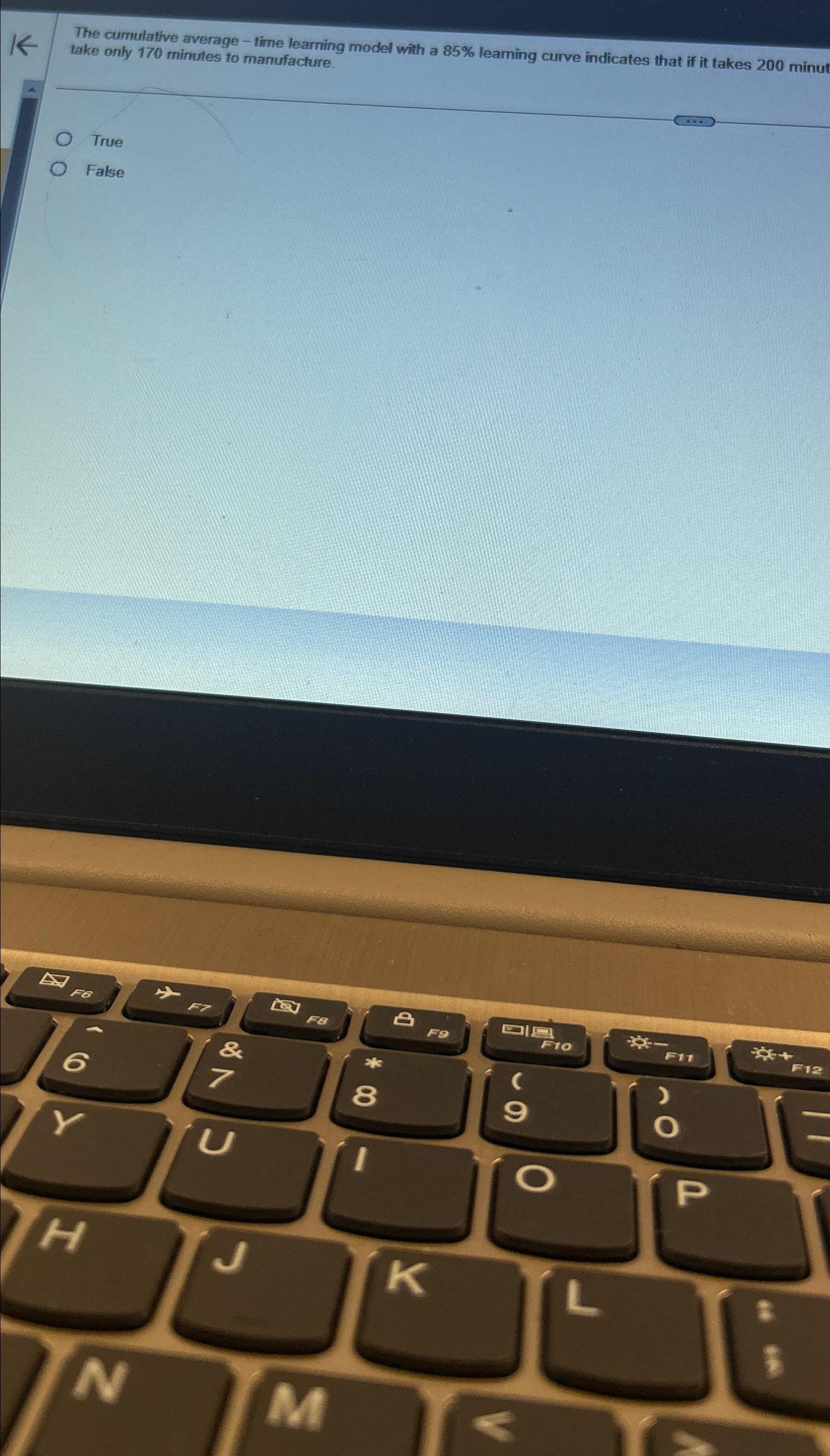 Solved the cumulative average time learning model with a 85% | Chegg.com