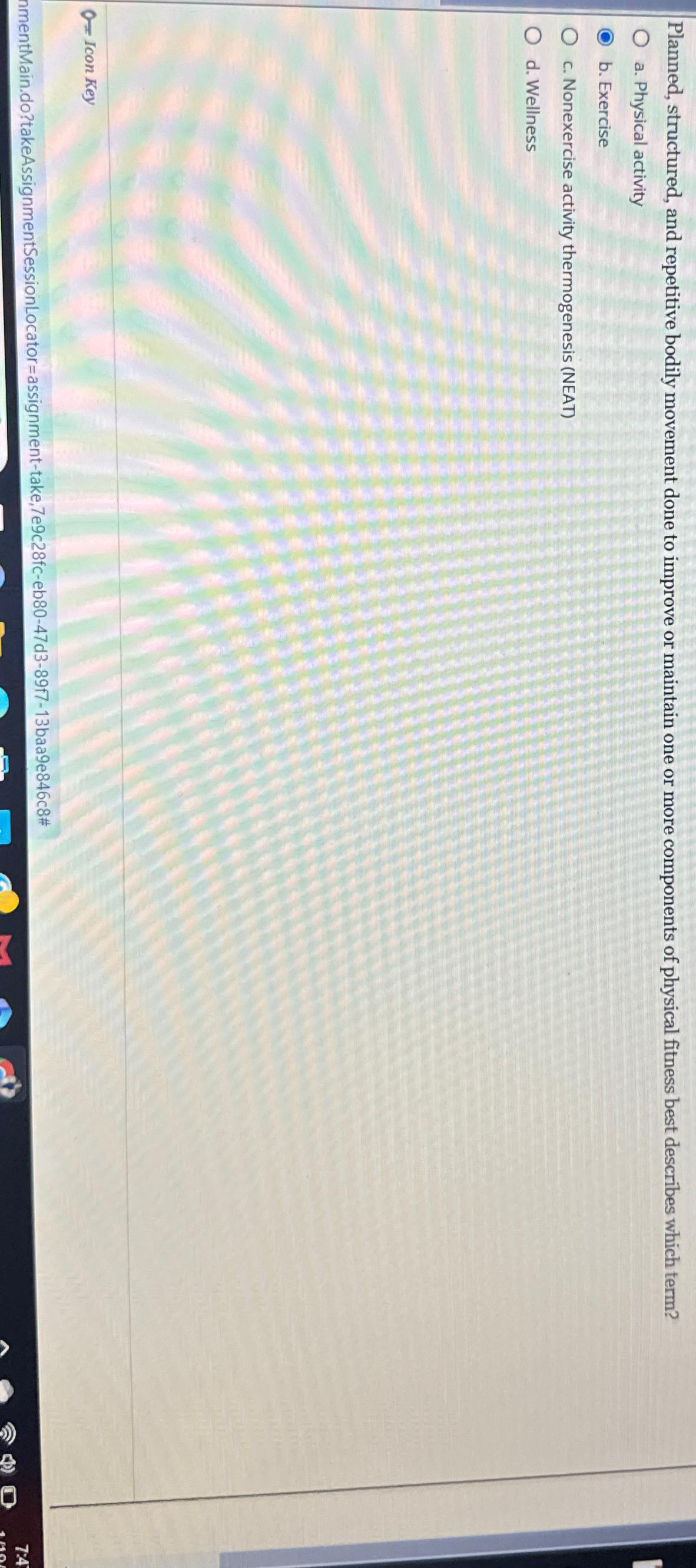 Solved Planned, structured, and repetitive bodily movement | Chegg.com