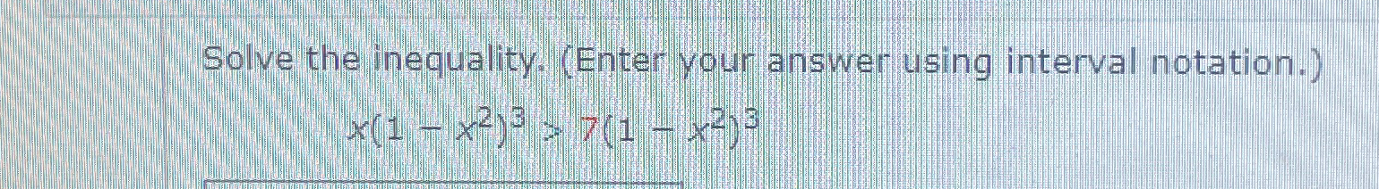 Solve the inequality. (Enter your answer using | Chegg.com