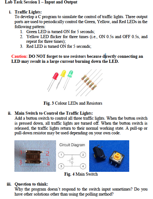 Solved i. ﻿Traffic Lights:To develop a C program to simulate | Chegg.com