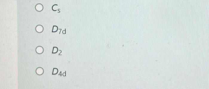Solved Assign the point group for the molecule below: C4v | Chegg.com