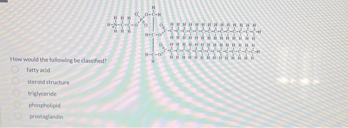 Solved How is glycerol classified? carbohydrate lipid | Chegg.com
