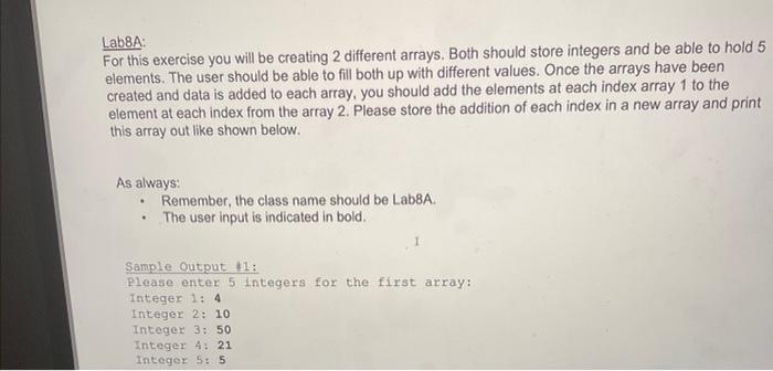 Solved Lab8A: For this exercise you will be creating 2 | Chegg.com