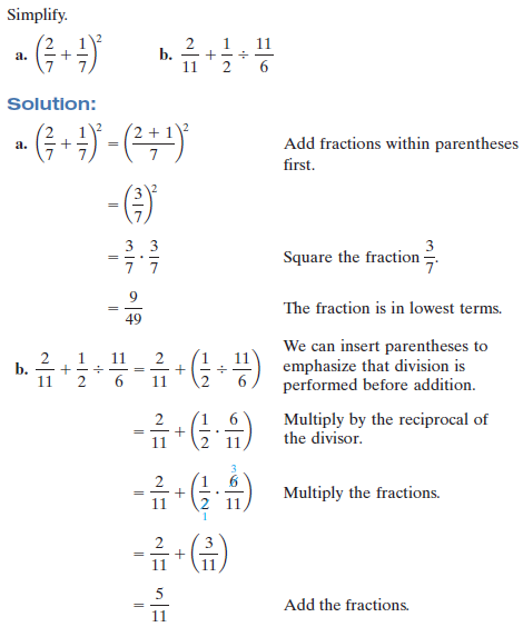 Simplify Expression Using Order Of Operations