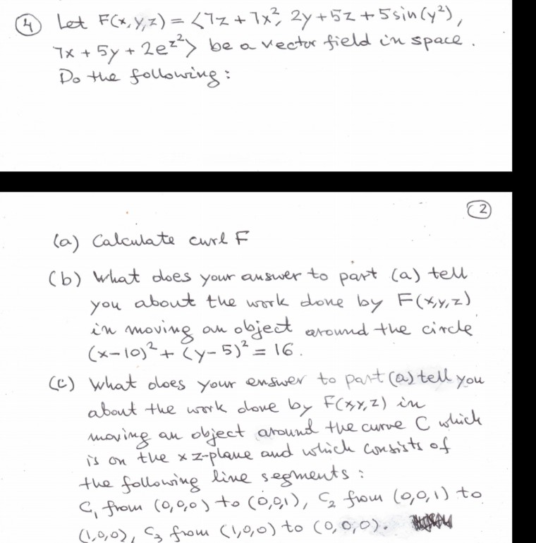 Solved 4 Let F(x, y, z)