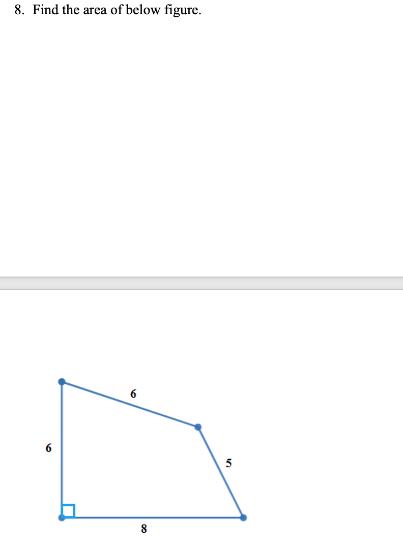 Solved Find the area of below figure. | Chegg.com