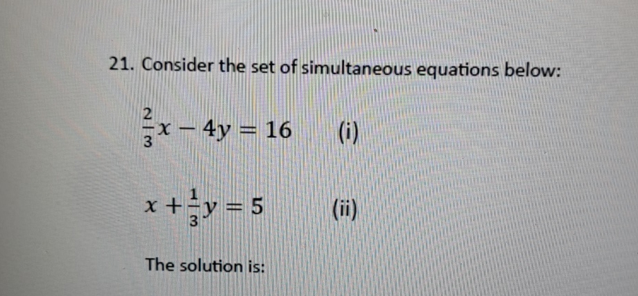 Solved Consider the set of simultaneous equations | Chegg.com