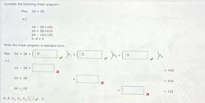 Solved PLEASE HELP!!!! Consider the following linear | Chegg.com Solved PLEASE HELP!!!! Consider the following linear | Chegg.com