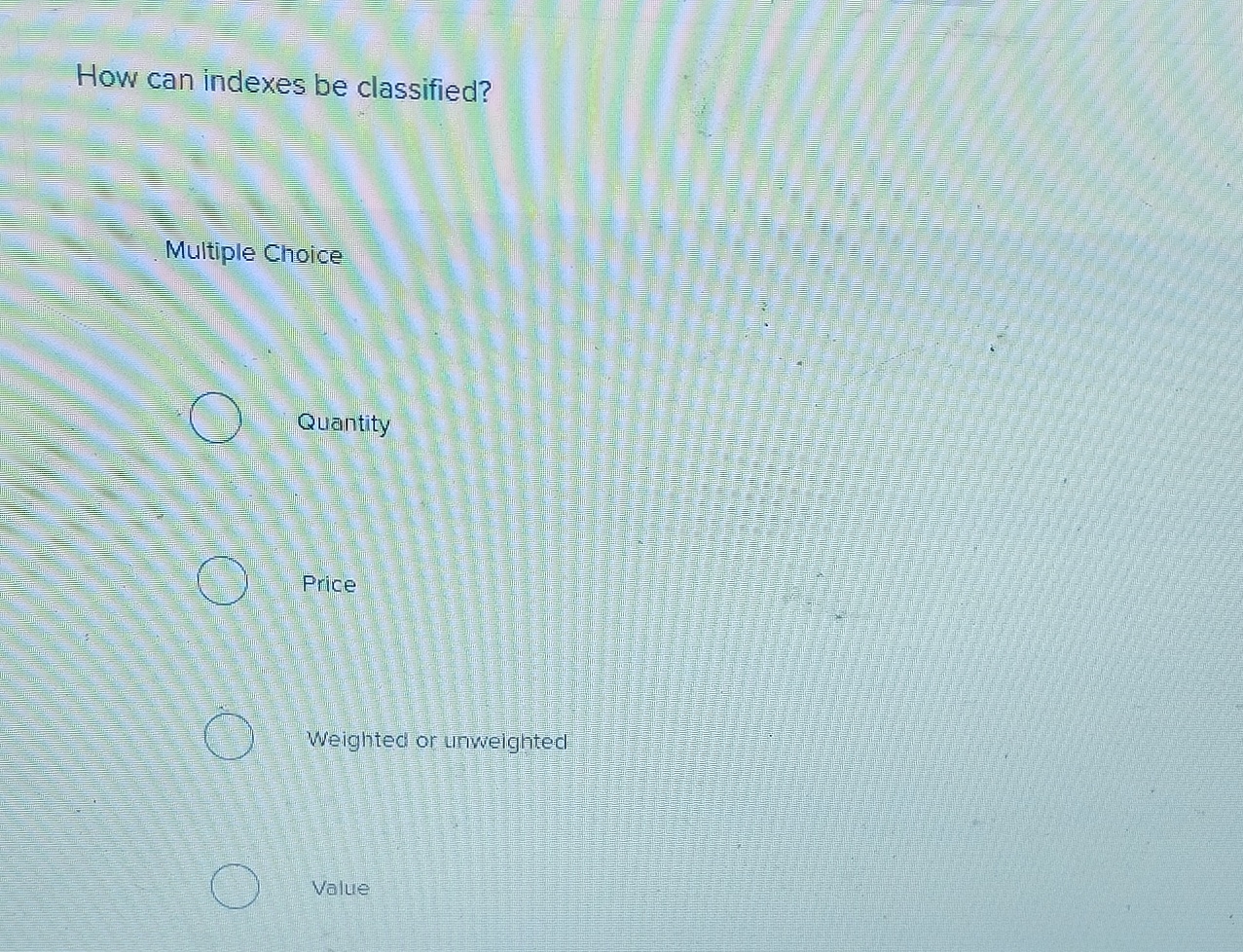 Solved How can indexes be classified?Multiple | Chegg.com