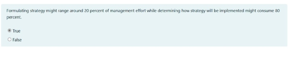 Solved Formulating strategy might range around 20 ﻿percent | Chegg.com