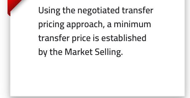 Solved Using the negotiated transfer pricing approach, a | Chegg.com