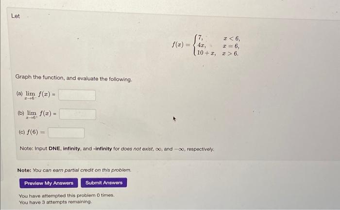 Solved f(x)=⎩⎨⎧7,4x,10+x,x 6 Graph the function, and | Chegg.com