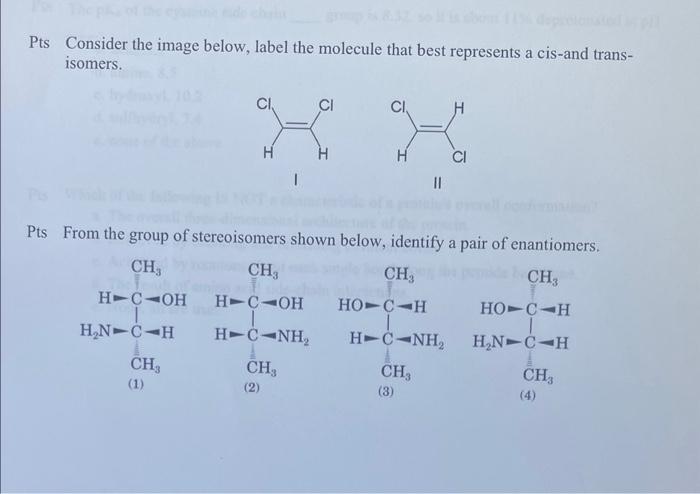 Solved Pts Consider the image below, label the molecule that | Chegg.com