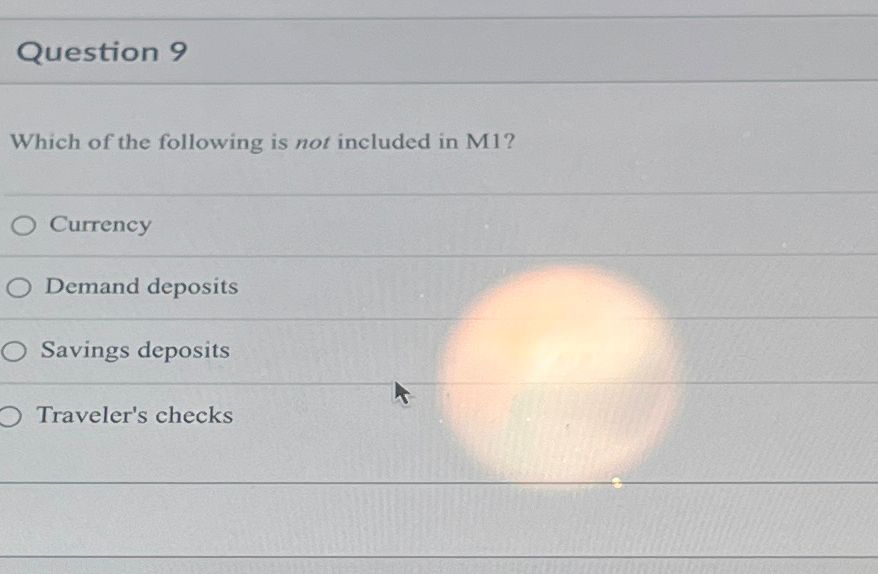 Solved Question 9Which of the following is not included in | Chegg.com