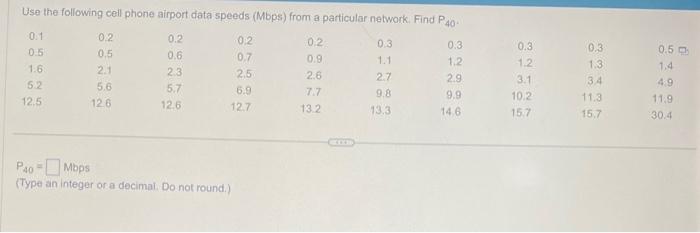 Solved P40= Mops (Type an integer or a decimai. Do not | Chegg.com