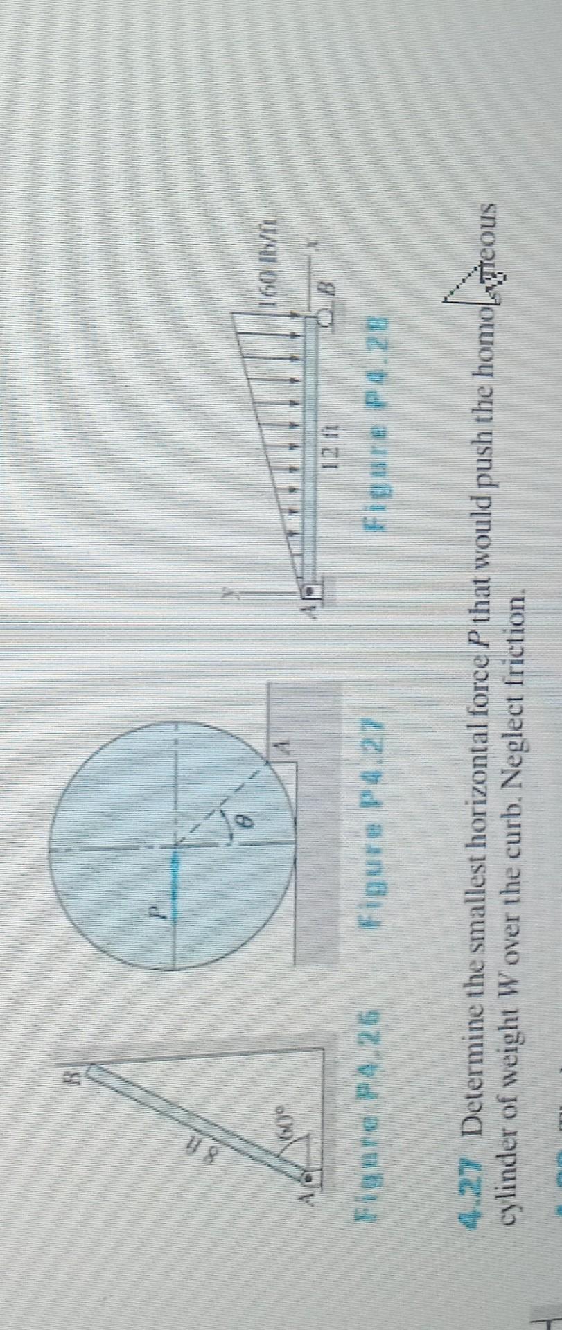 Solved (4.7) Determine the smallest horizontal force P that | Chegg.com