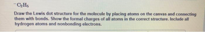 Solved CH5 Draw the Lewis dot structure for the molecule by | Chegg.com