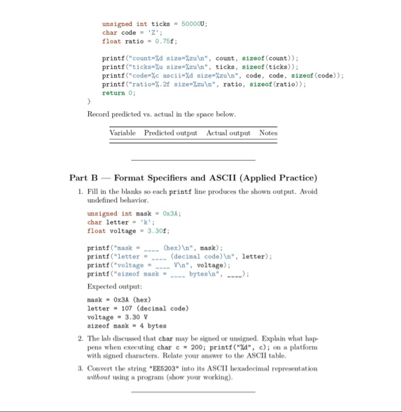 Solved Record predicted vs. ﻿actual in the space below.Part | Chegg.com