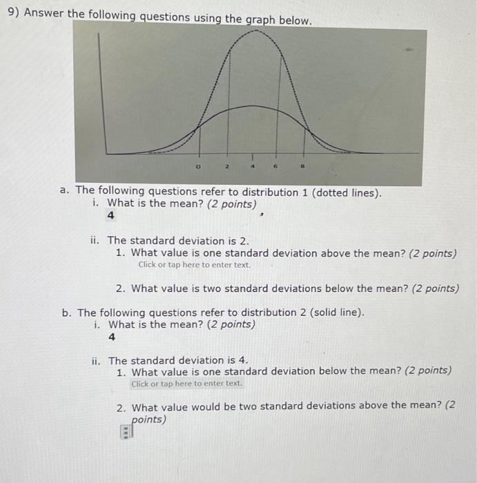 Solved 9) Answer the following questions using the graph | Chegg.com