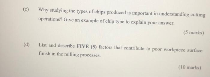 Solved Why studying the types of chips produced is important | Chegg.com