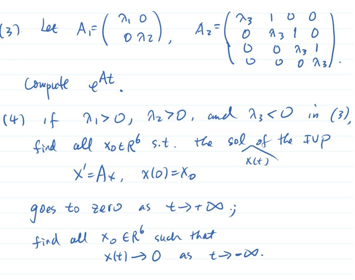 Solved (3) Let A₁-(200₂), Compute At. (4) if 12), A₂= find | Chegg.com