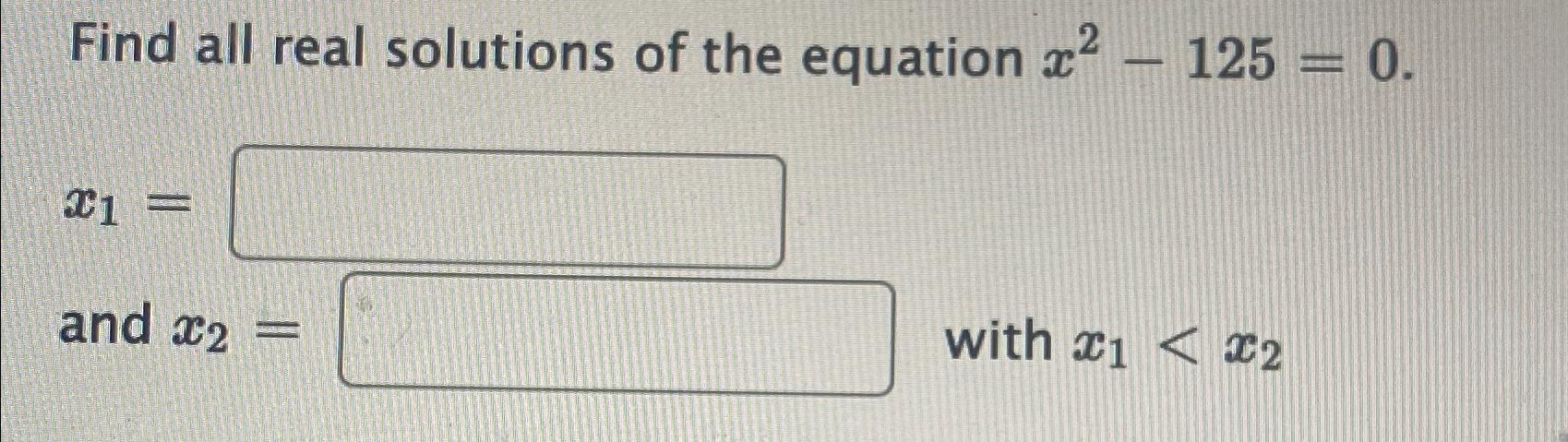 Solved Find all real solutions of the equation | Chegg.com