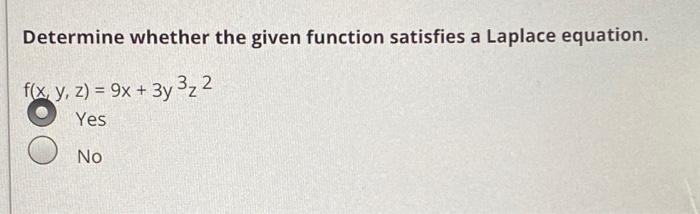 Solved Determine whether the given function satisfies a | Chegg.com