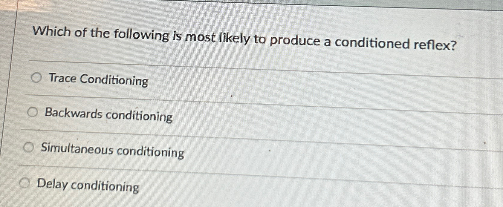 Solved Which of the following is most likely to produce a | Chegg.com