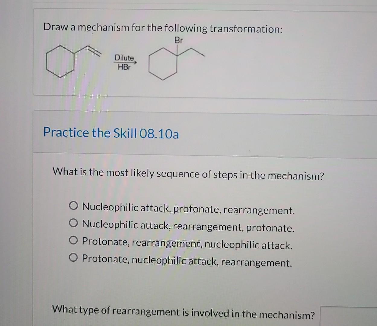 Solved Draw a mechanism for the following transformation: | Chegg.com