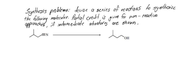 Solved Synthesis problems: devise a series of reactions to | Chegg.com