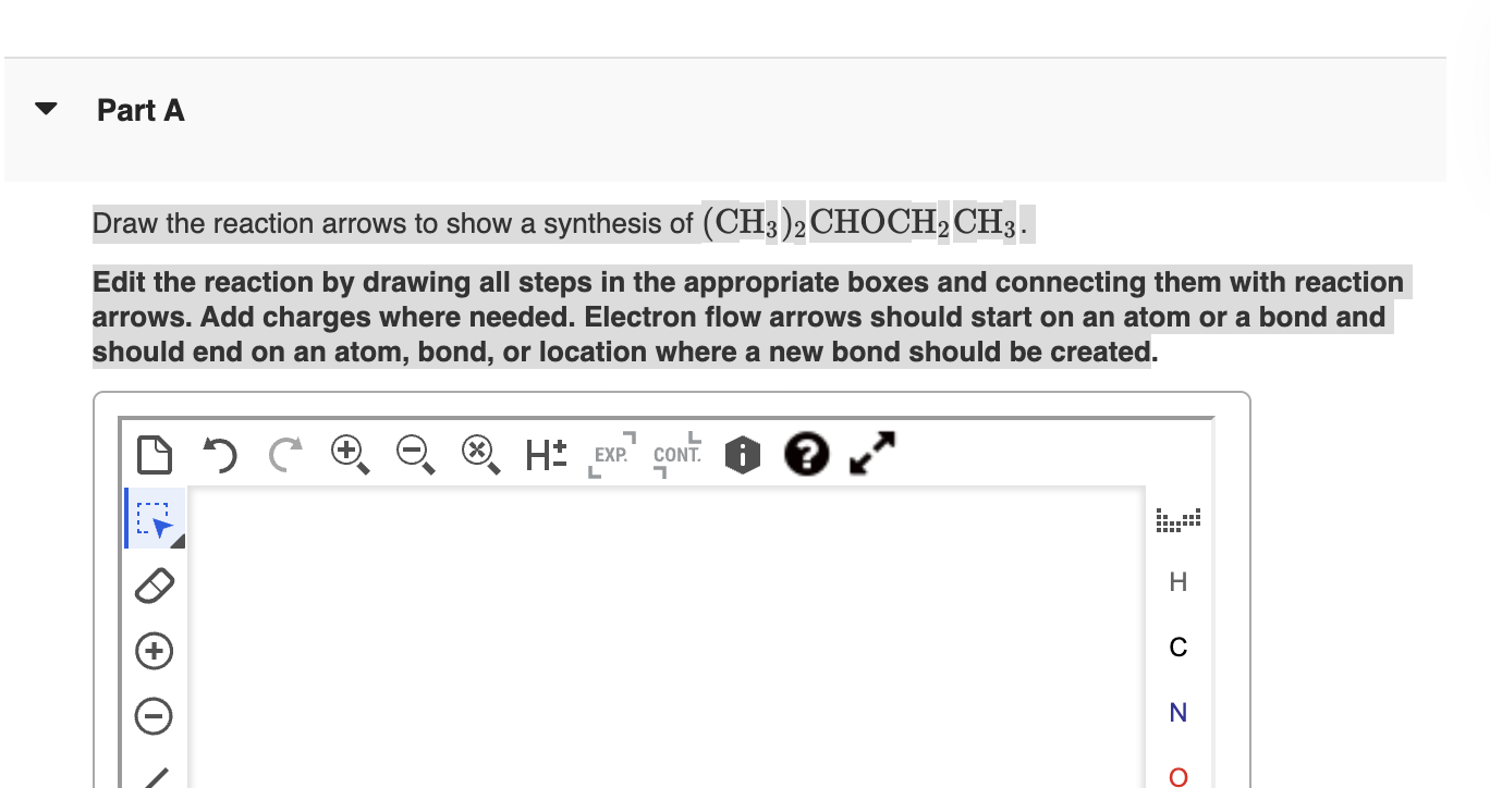 Solved Part ADraw the reaction arrows to ﻿show a synthesis | Chegg.com