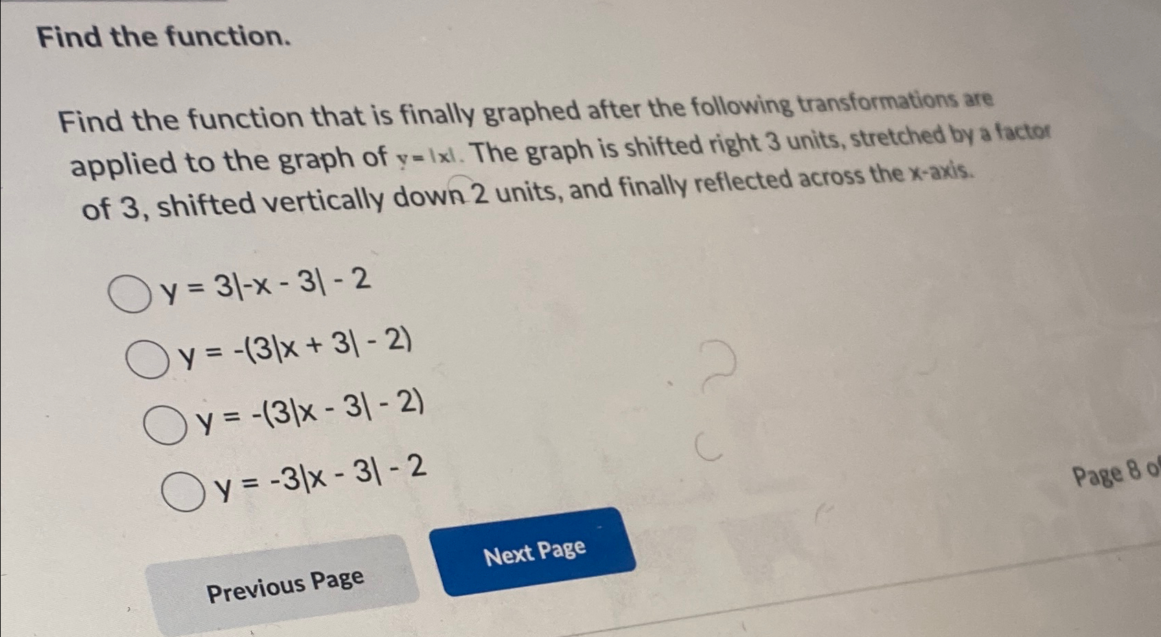 Solved Find the function.Find the function that is finally | Chegg.com