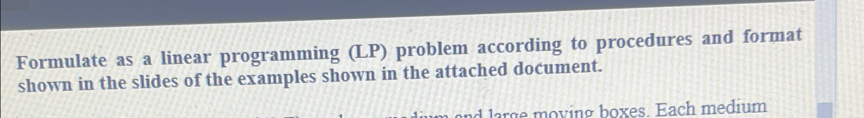 Solved Formulate as a linear programming (LP) ﻿problem | Chegg.com