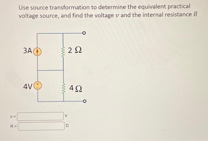 Solved Use source transformation to determine the equivalent | Chegg.com Solved Use source transformation to determine the equivalent | Chegg.com