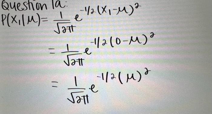 Solved Question 1 (10 points) Consider a univariate Gaussian | Chegg.com