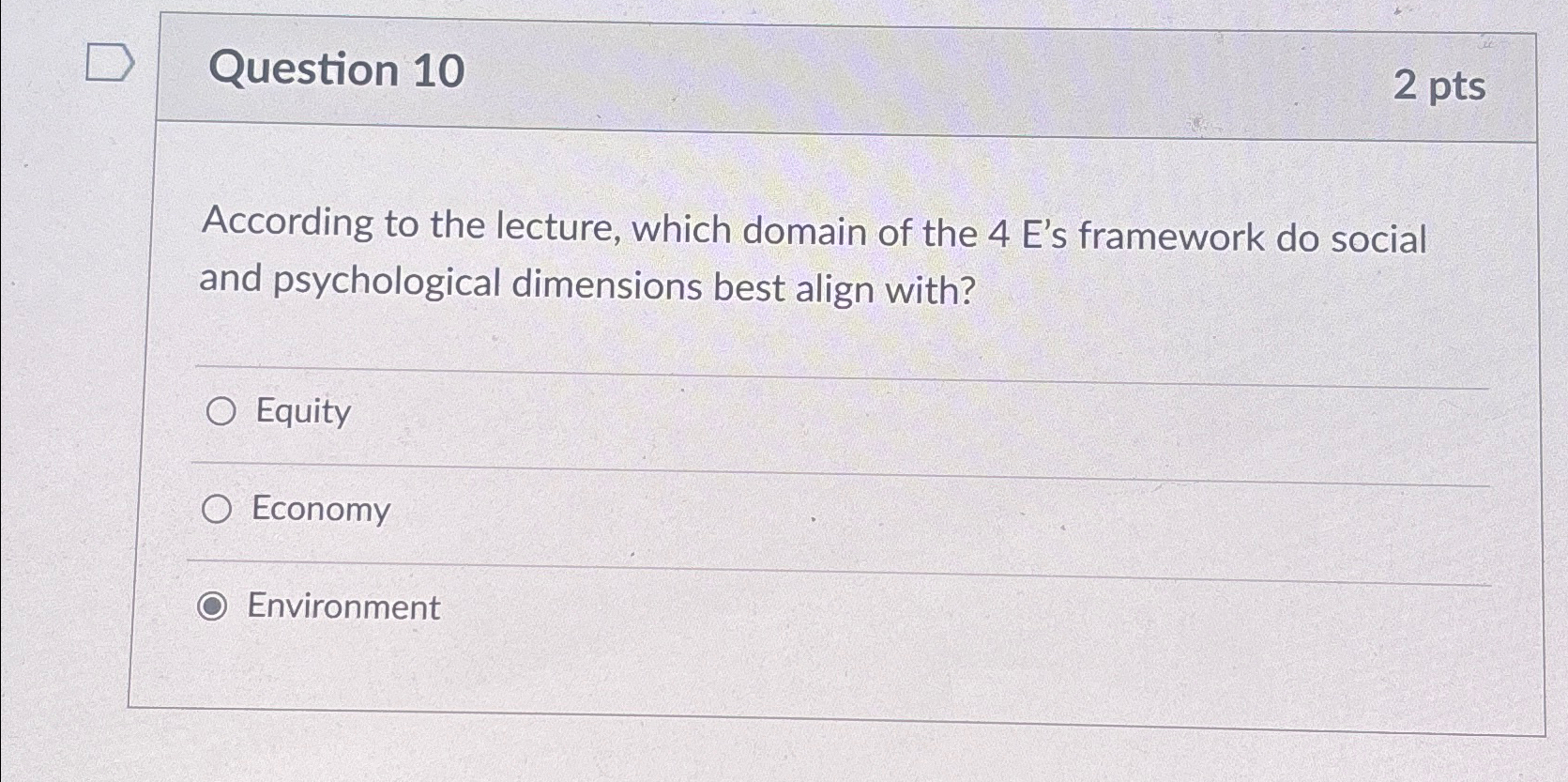 Solved Question 102 ﻿ptsAccording to the lecture, which | Chegg.com