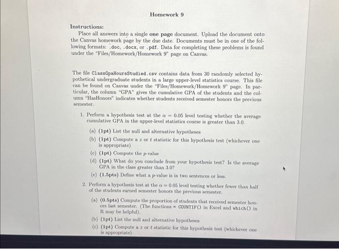 Solved Instructions: Place all answers into a single one | Chegg.com