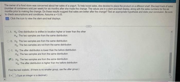 Solved please help me find1)Find the Test Statistic 2) what | Chegg.com