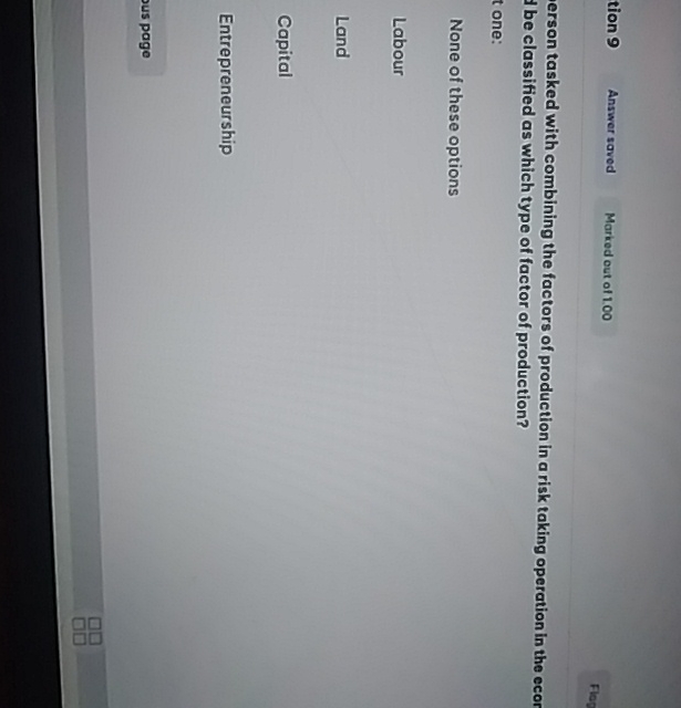 Solved tion 9Answer savedMarked out of 100erson tasked with | Chegg.com