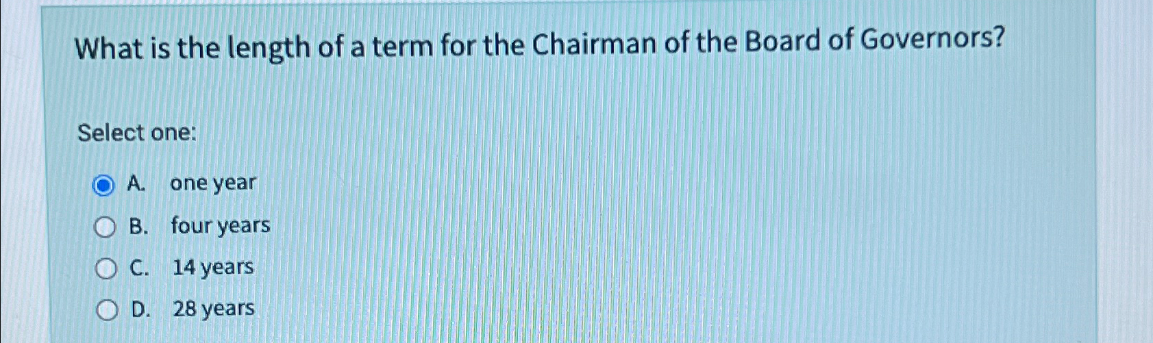 Solved What is the length of a term for the Chairman of the | Chegg.com