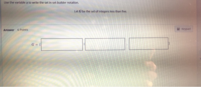 Solved Use the variable x to write the set in set-builder | Chegg.com