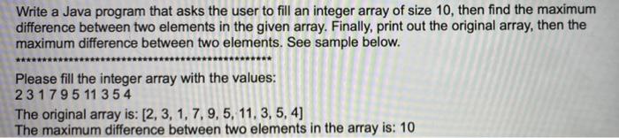 Solved Write a Java program that asks the user to fill an | Chegg.com